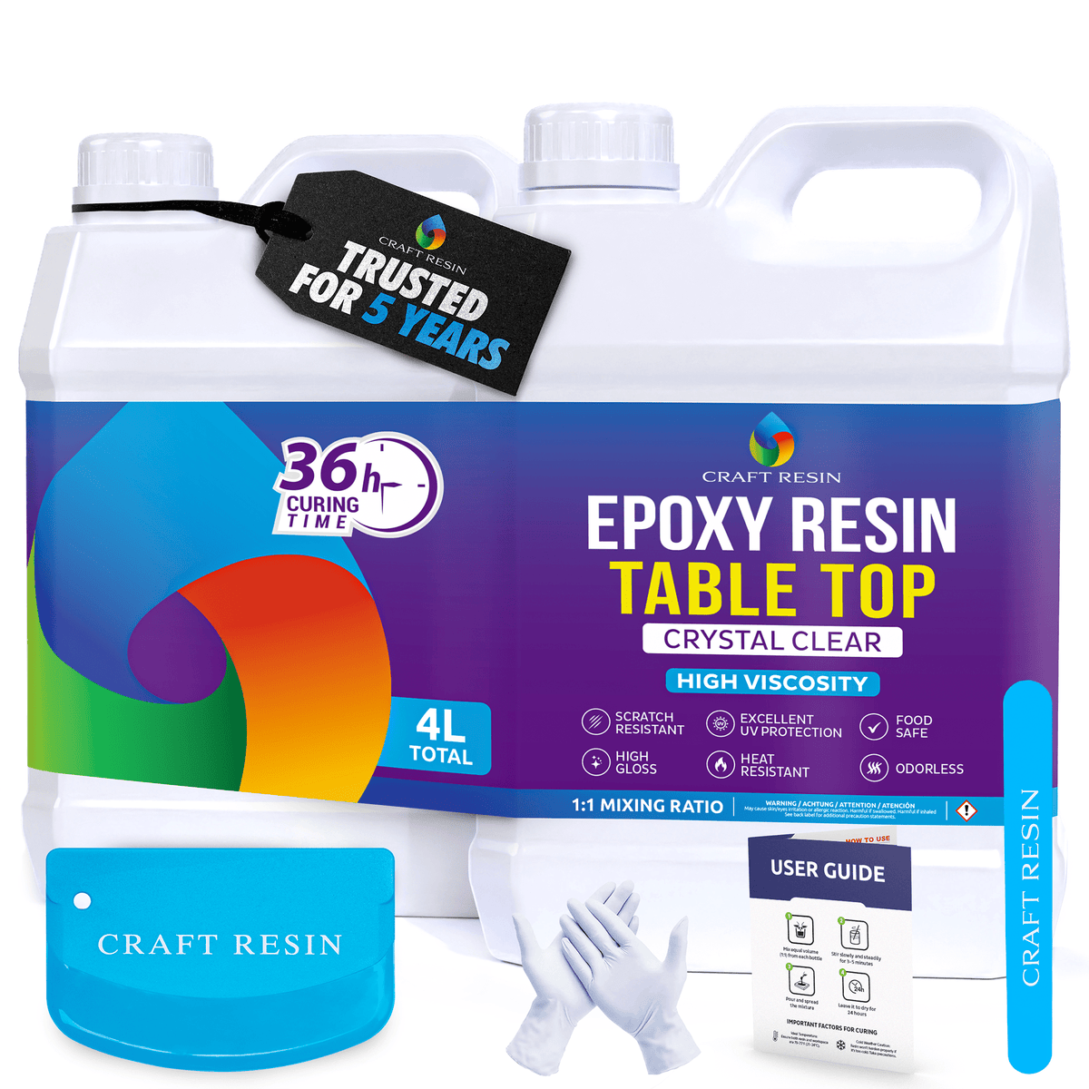 4L Table Top Epoxy Resin Kit for Tables | Craft Resin UK