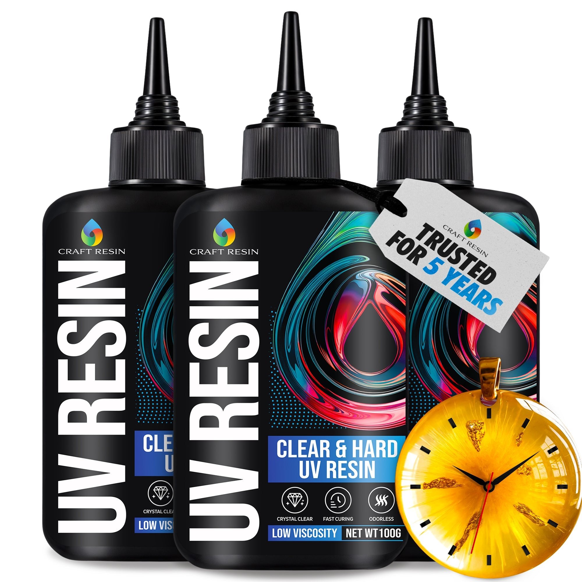 UV Resin 300g Fast Curing Clear Epoxy Resin Hard Type