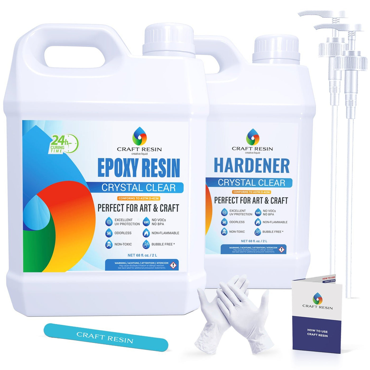 Crystal-Clear Craft Resin Epoxy 8L Kit. Professional-looking finish ...