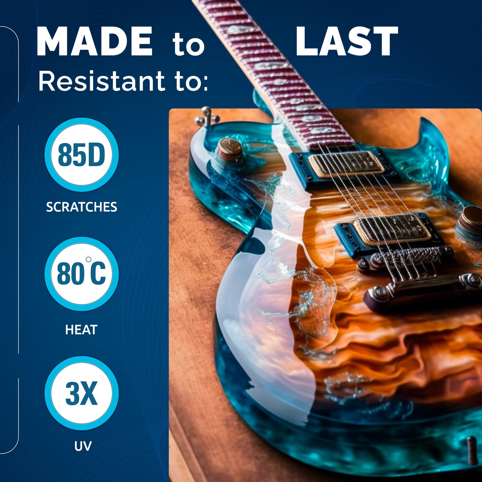 Craft Resin Deep Pour Epoxy 6L Kit. Up to 10 cm Pour Depths. Crystal ...