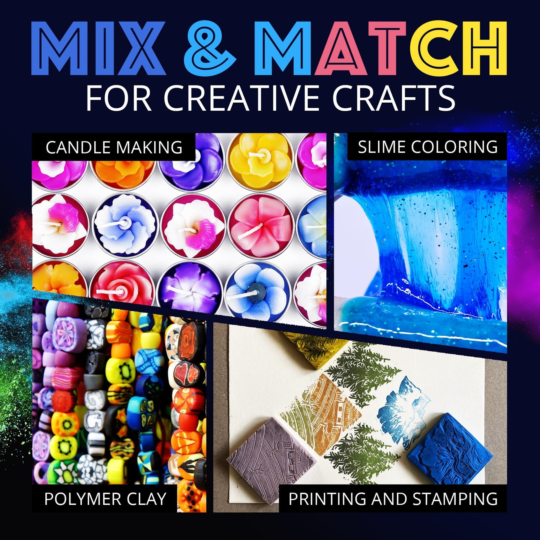 Craft Resin Mica Powder | 30 Colours Pigment Set for Epoxy Resin Art